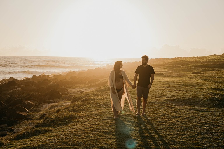 Ensaio de Gestante na Praia do Silveira - Garopaba - SC| Lili e Pablo - Espera de Dante