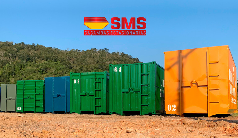 Containers Roll on Roll off - SMS Caçambas Estacionárias